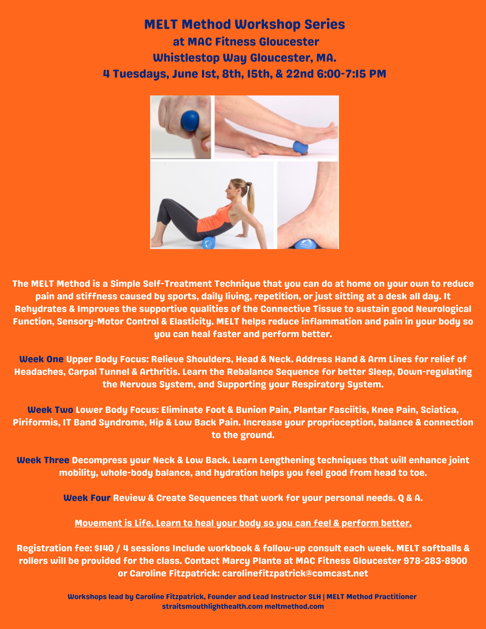 MELT WORKSHOP – MAC FITNESS GLOUCESTER – Cape Ann Wellness